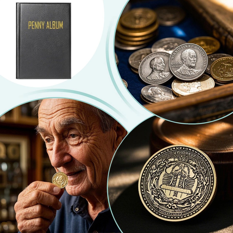 CollectHall Mini Pressed Penny Book Penny Album Hoold 108 Coins ...