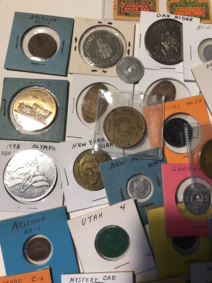 Huge Lot of Older Tokens/State Tax/Cars/Presidential/Masonic/ETC+ ...