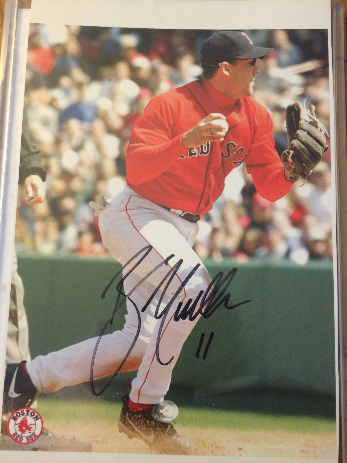 Bill Mueller Signed 8x10 Photograph Red Sox COA | eBay