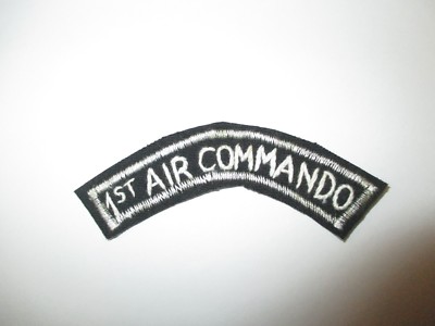 b4864 US Air Force Gun Ship 1st Air Commando tab black IR23A | eBay