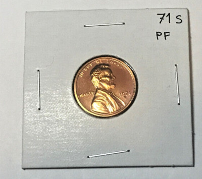 1971-S PROOF Lincoln Cent From Proof Set -- SKJC #8 3309 | eBay