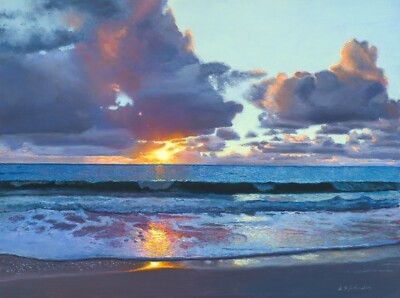 "Sunset Reflections" Giclee Print from Original Oil Painting | eBay