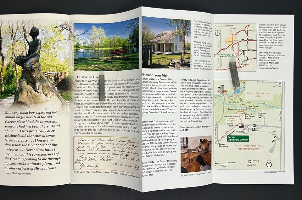 2006 George Washington Carver National Monument MO Park Guide Vintage ...