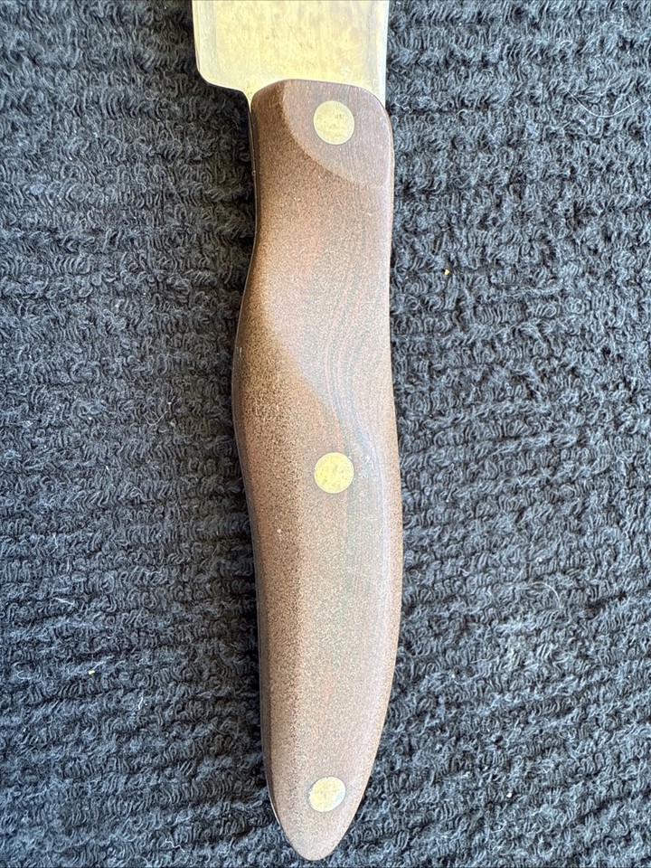 Vintage Cutco No. 68 # Cheese Knife / Spreader 8" Brown Handle - Made ...