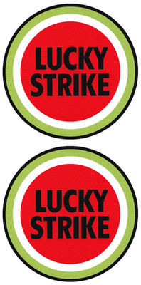 2x...140MM X 145MM LUCKY STRIKE STICKERS MOTORCYCLE HONDA MOTO GP | eBay UK