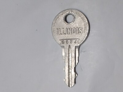 ILLINOIS Lock Key # G624 G 624 Slot Machine Jukebox Wallbox Arcade Coin ...