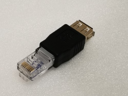 1x USB A Female to Ethernet LAN RJ45 Male 10/100 Mbps Network Adapter ...