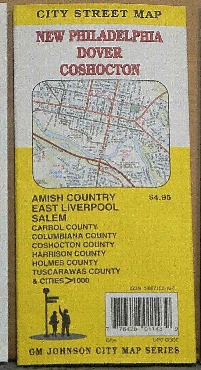 2006 GM Johnson Street Map of New Philadelphia, Dover, Coshocton, Ohio ...