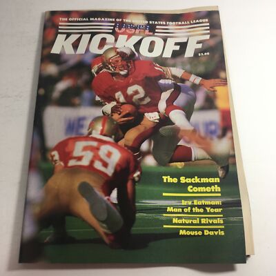 VTG USFL Kickoff Official Magazine 1985 - Irv Eatman / Mouse Davis ...