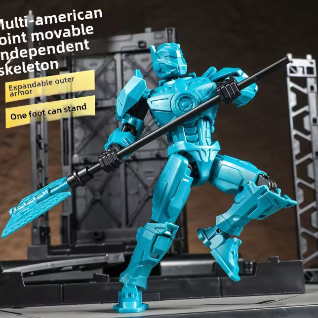 3D Printed Jointed Movable Robocop Wanderer Knight Dummy 13 Action ...