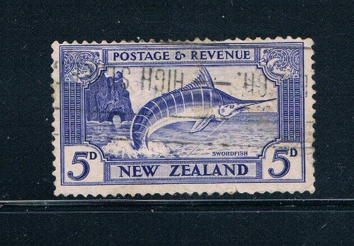New Zealand - 1935 - 5d Stripped Marlin - SC 192 [SG 563] USED W3 | eBay