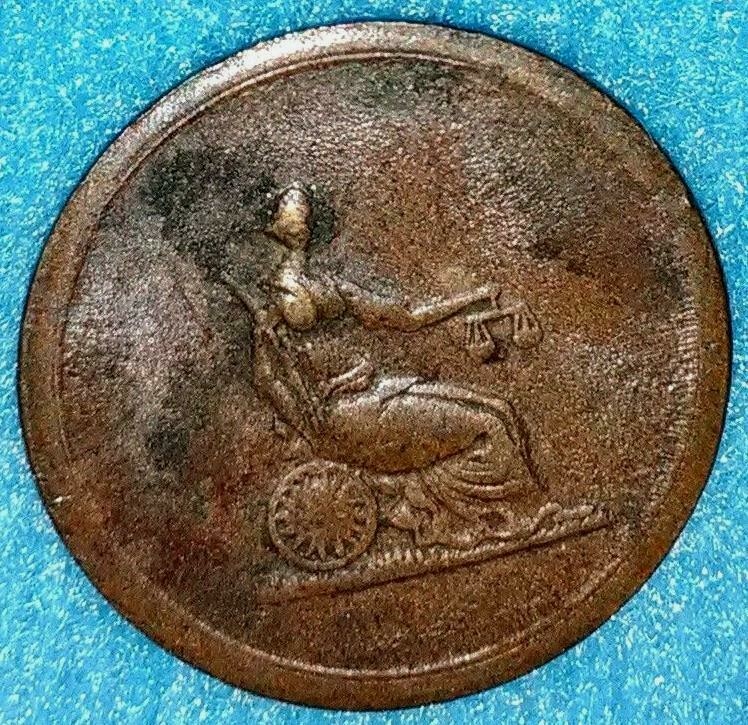 circa 1825 BRITISH OR CANADIAN COPPER TOKEN - COLUMBIA FARTHING | eBay