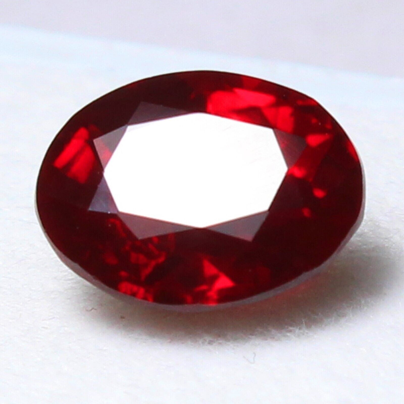 10 CT REAL LOOSE RUBY GEMSTONE NATURAL OVAL CUT CLASSIC RUBY ROSE RED ...