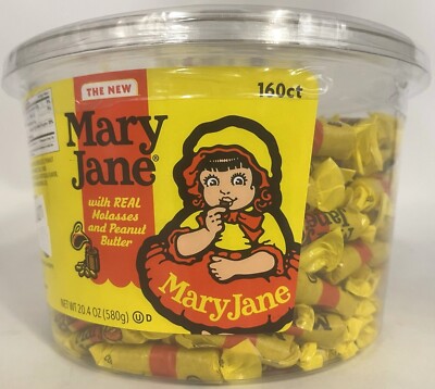 Mary Jane Molasses Peanut Butter Candy 160 Ct 20.4 oz Classic Retro ...
