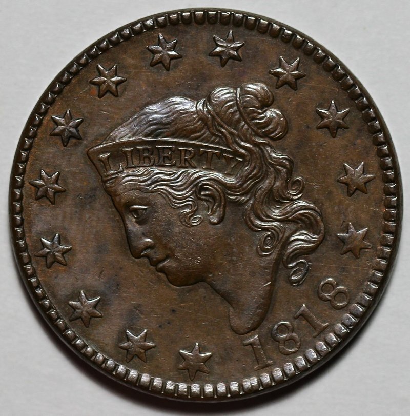 1818 Coronet Head Large Cent - US 1c Copper Coin | eBay