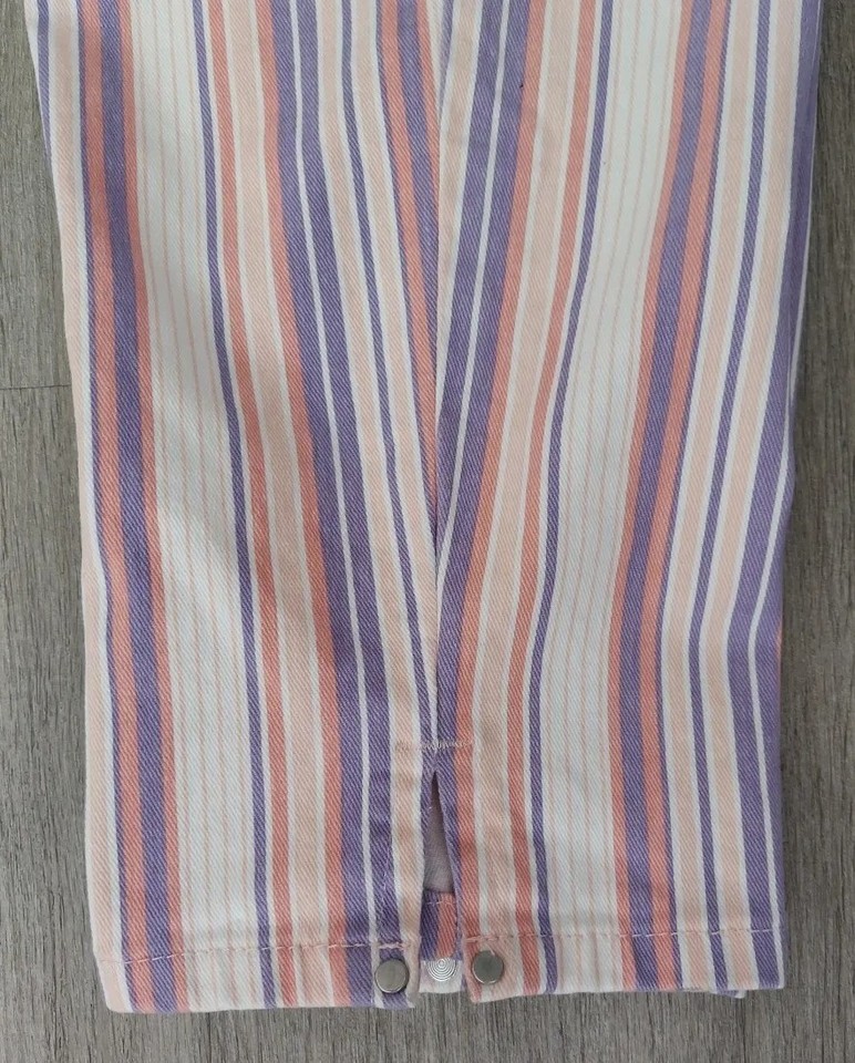 Gloria Vanderbilt Women's Bottoms Flex Stretch Amanda Striped Capri ...