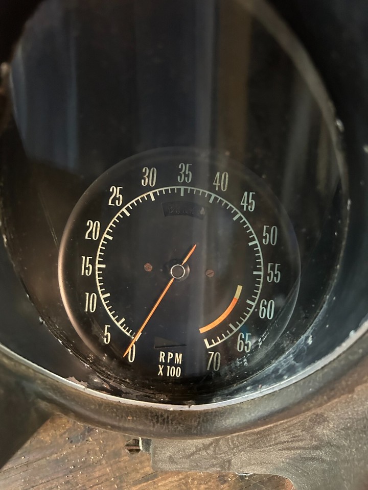 1969-72 Corvette C3 Instrument Cluster Speedometer Gauge 160 mph 59k ...