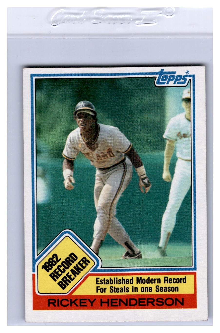 1983 Topps #2 Rickey Henderson Record Breaker Steals - Oakland ...