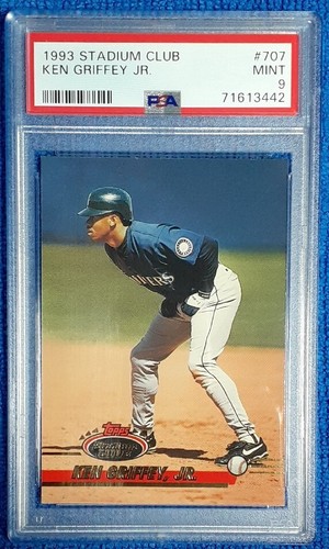 1993 Topps Stadium Club # 707 Ken Griffey Jr PSA 9 Mint "POP" 77 ...