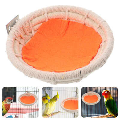 Handmade Cotton Weave Rope Nests Birds Breeding Hatching Nest Parrot | eBay