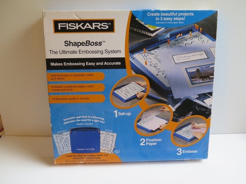FISKARS SHAPEBOSS THE ULTIMATE EMBOSSING SYSTEM | eBay Australia