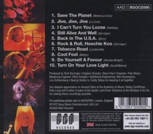 Edgar Winter s White Trash Roadwork (CD) Album (UK IMPORT ...