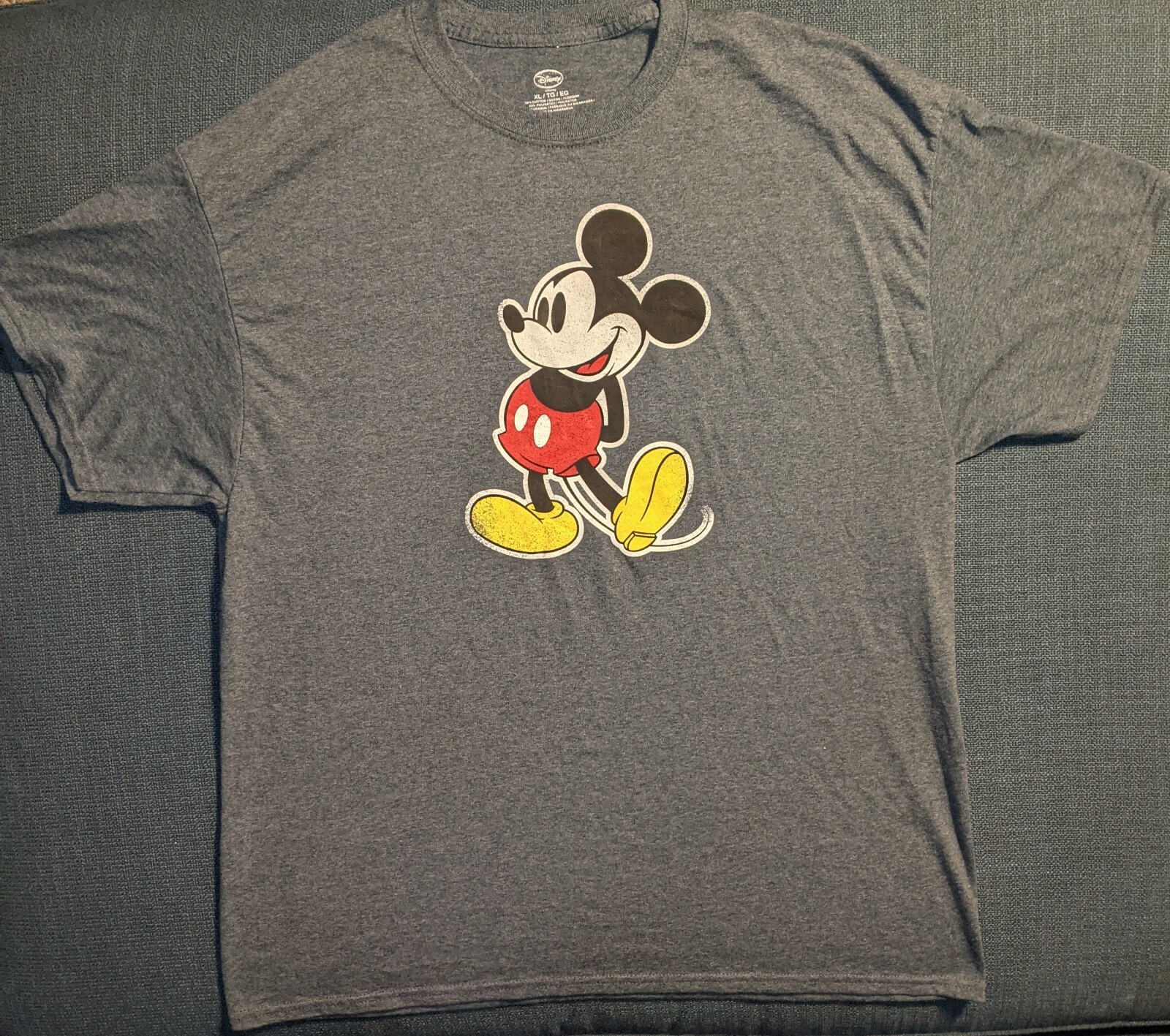 Disney Mickey Mouse Classic Distressed Logo Series T-… - Gem