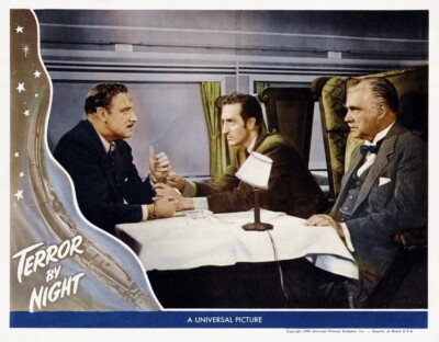 BASIL RATHBONE, SHERLOCK HOLMES CLASSIC TERROR BY NIGHT 8X10 LOBBY CARD ...