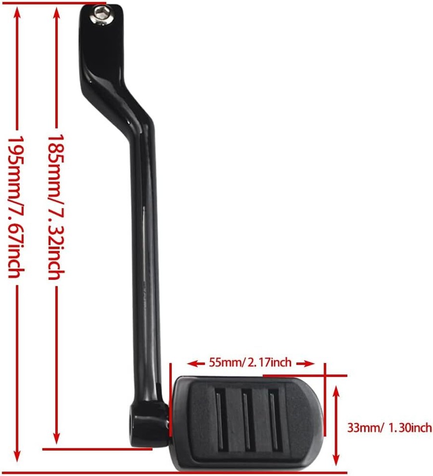 Motorcycle Heel Toe Gear Shift Lever Shifter Peg Left Chrome For Harley ...