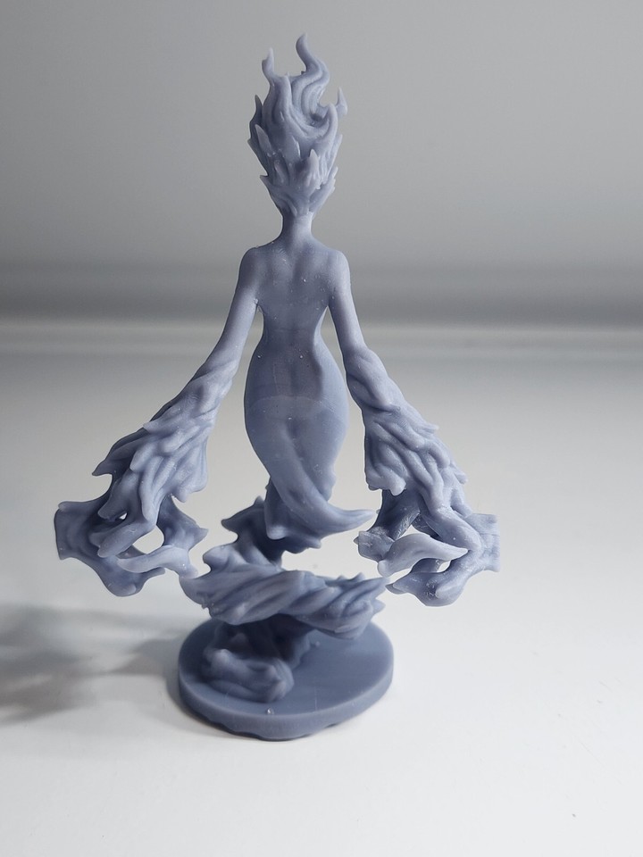 3D Printed Resin FLARE ELEMENTAL Mini Figurine Bust Statue Myth ...