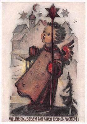 vintage unused greeting cards ARS SACRA B.I.Hummel "angel"484" | eBay