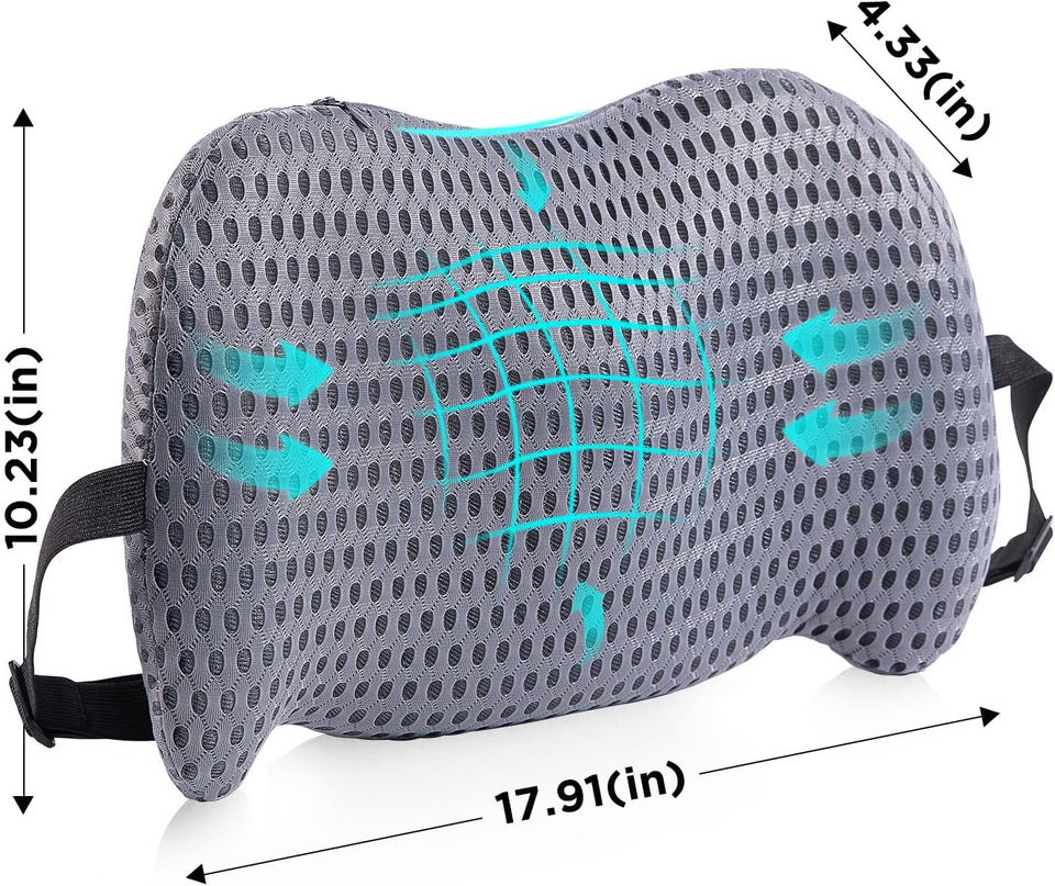 Lumbar Support Pillow for Office Chair, Car Lumbar Pillow Lower Back ...
