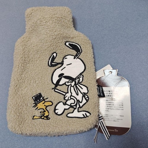 Afternoon Tea Snoopy Peanuts Hot Water Bottle Cover Plush Loop Button ...