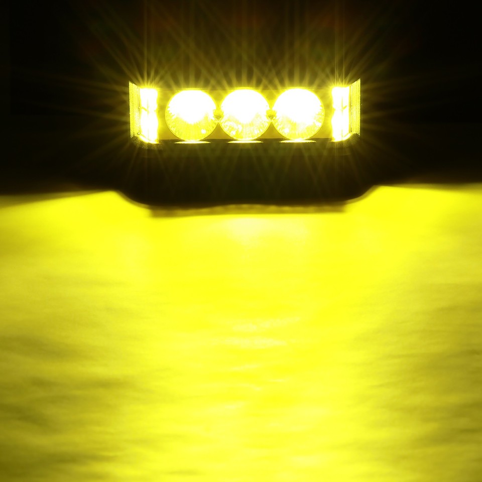 AUXBEAM 5" INCH LED Light Bar Spot Driving Fog Pods For Yamaha YXZ1000R ...