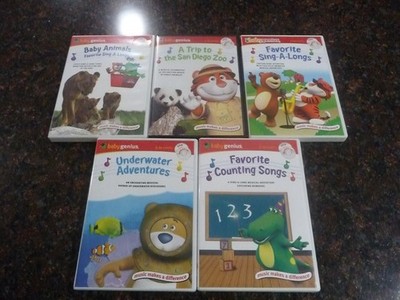 Baby Genius Learning DVDs Adventures Underwater Counting Songs Zoo CD ...