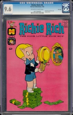 1965 Comic Book #35 Richie Rich Little Dot and Little Lotta Backup ...