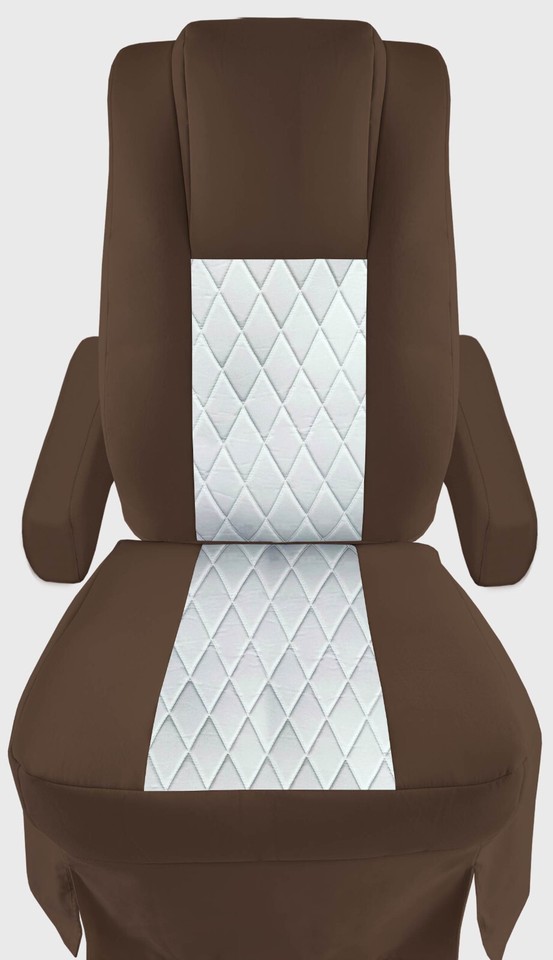 Motorhome RV Camper Captain Chair Seat Covers w/diamond stitch fits ...