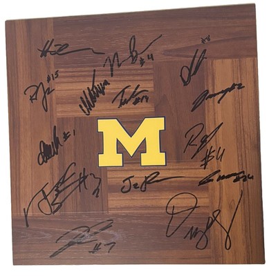 2024-25 Michigan Wolverines Basketball Team Signed Autographed ...