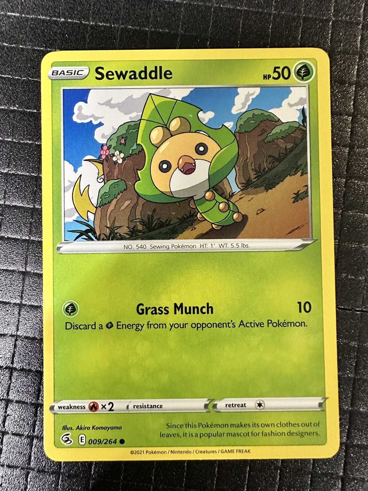 Sewaddle #009/264 SWSH Fusion Strike Pokemon Common Card | eBay