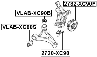 FRONT ARM BUSHING FRONT ARM - For Volvo XC90 2003- OEM 31277881 | eBay