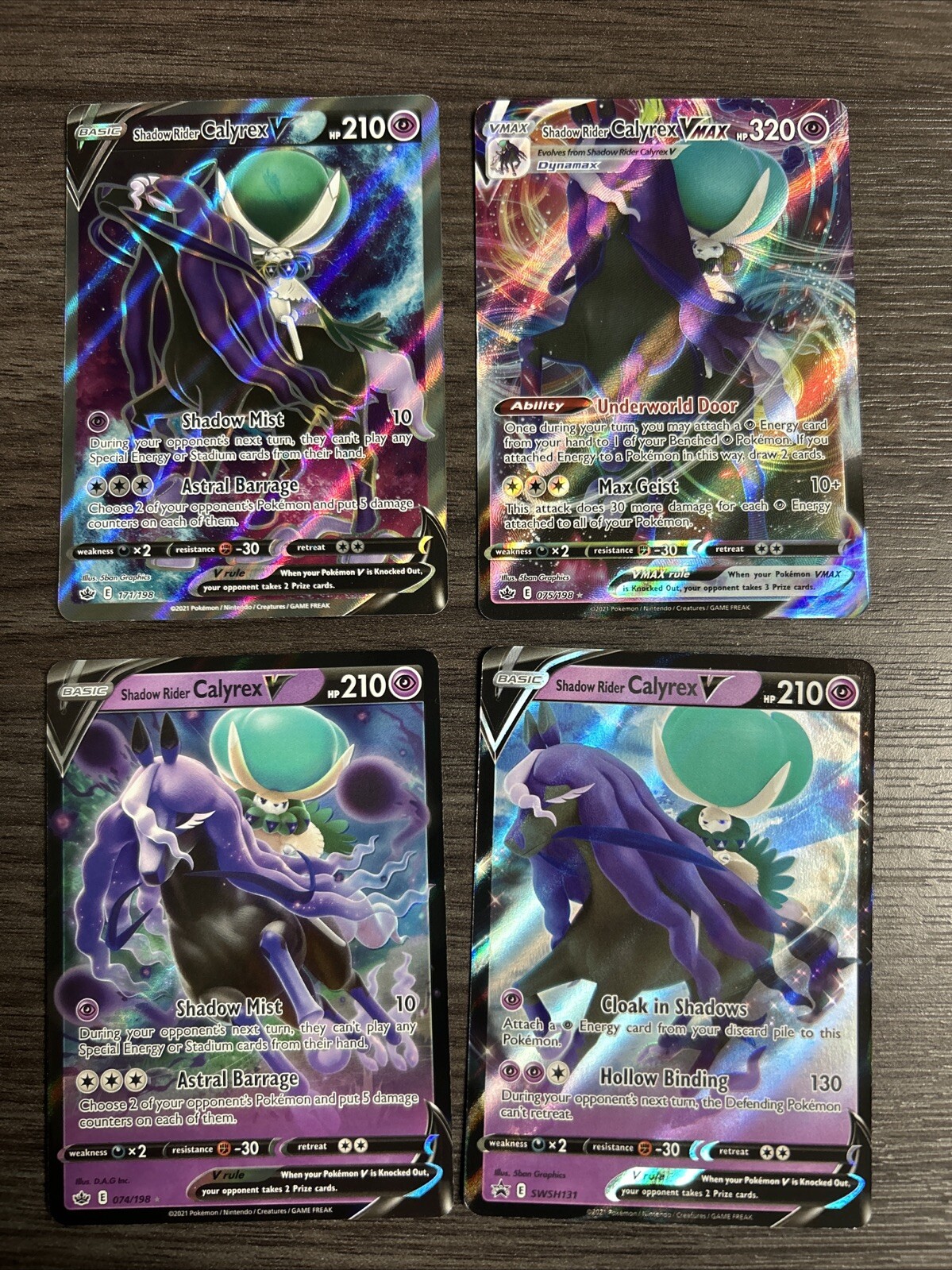 Pokémon Shadow Rider Calyrex V 171/198, 075/198, Shadow Rider Calyx V ...