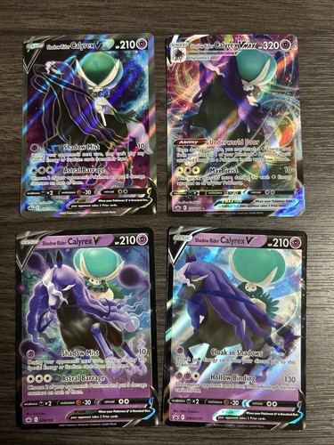 Pokémon Shadow Rider Calyrex V 171/198, 075/198, Shadow Rider Calyx V ...