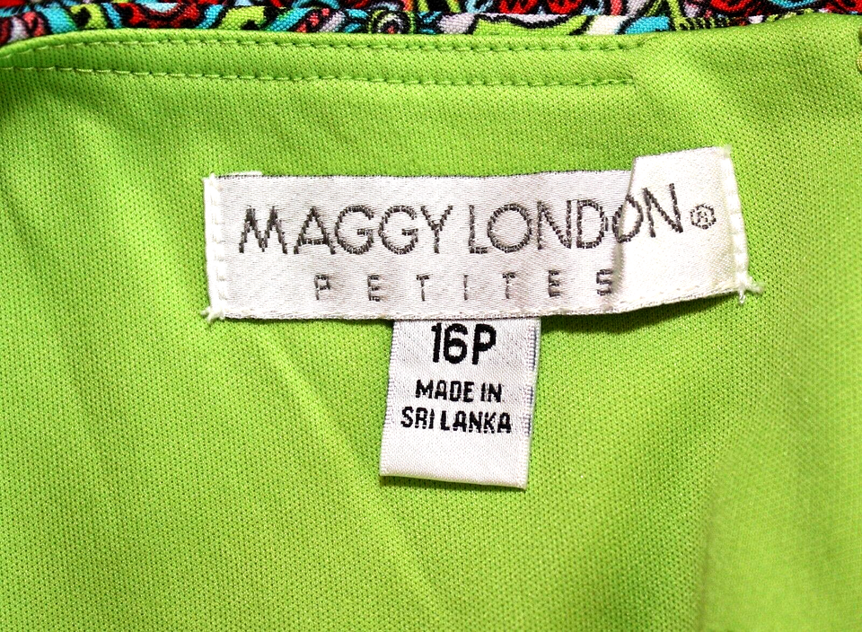 MAGGY LONDON Mini Knit Dress Sleeveless ~ Multicolor Tribal Print~ Sz ...