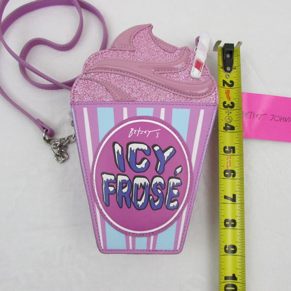 Betsey Johnson Icey Frose Purple Pink Ice Cream Crossbody Purse ...