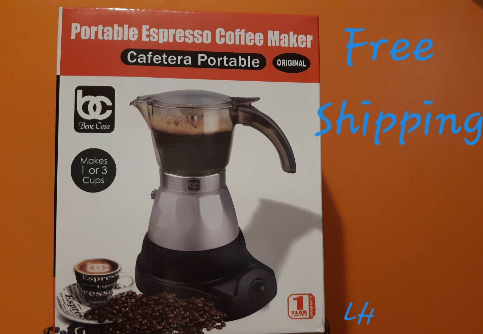ELECTRIC CUBAN ESPRE COFFEE MAKER.CAFETERA ELÉCTRICA CUBANA.(1-3 tazas ...