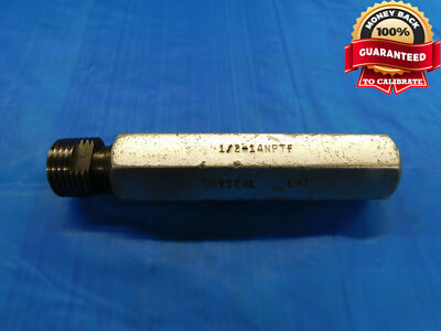 BUDGET 1/2 14 NPTF L1 PIPE THREAD PLUG GAGE .5 1/2"-14 INSPECTION CHECK ...