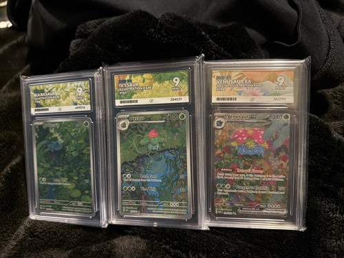 Pokemon Tcg Venasaur/ivysaur/bulbasaur Slab Ace 9 Bundle Graded Cards ...