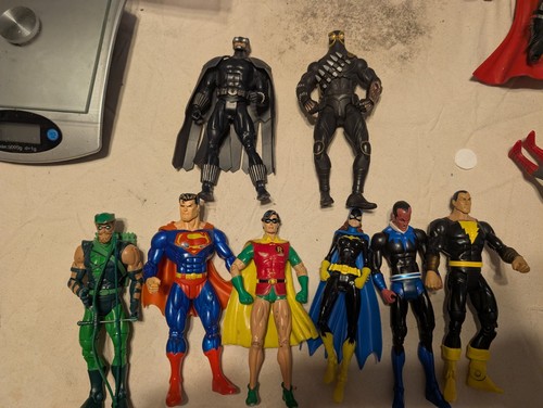 Mattel DC Universe Lot Batgirl Black Adam Green Arrow Owl Man Superman ...
