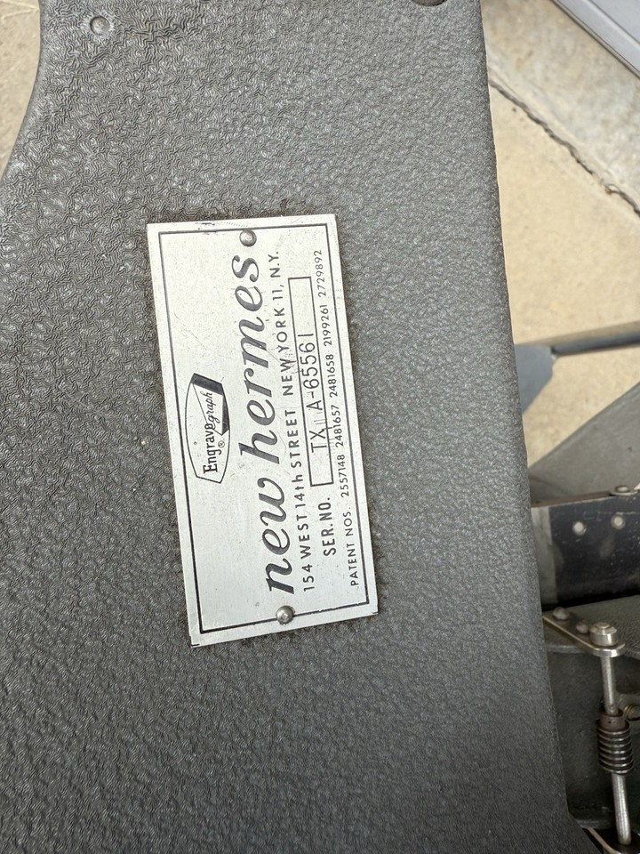 Large Hermes Engraving Machine On Stand | eBay
