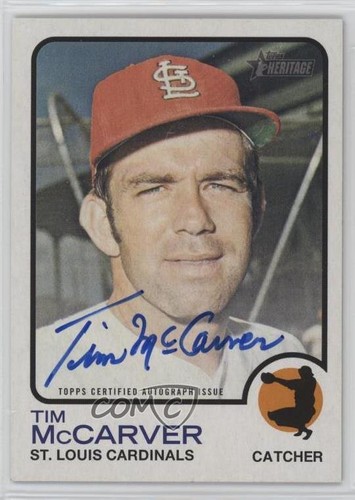 2022 Topps Heritage Real One Auto Tim McCarver #ROA-TMC Auto | eBay